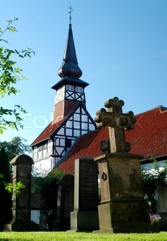 Nexø church is built in the 1300's and ... | Stock image | Colourbox