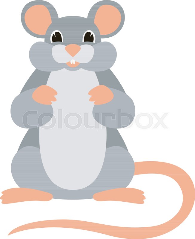 Cartoon mouse smiling vector ... | Stock vector | Colourbox