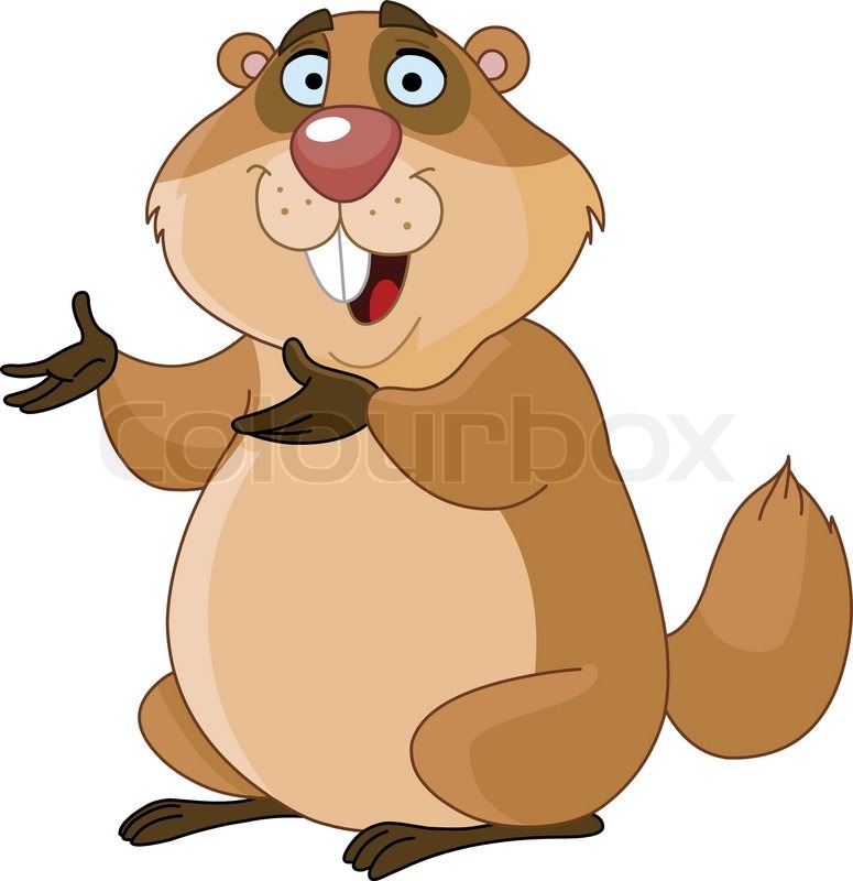 Groundhog | Stock vector | Colourbox