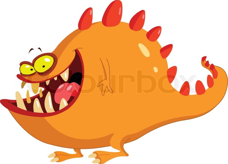 Friendly monster | Stock Vector | Colourbox