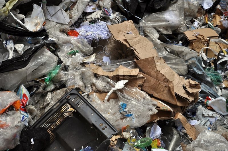 Dump yard full of dust mess and garbage | Stock image | Colourbox