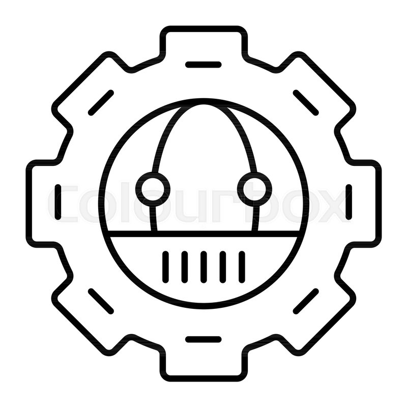 Mechanical Gear Outline