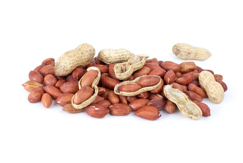 Some whole, shelled roasted peanuts and ... | Stock image | Colourbox