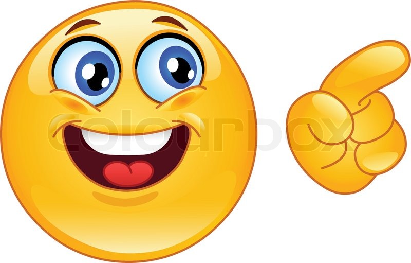 Emoticon zeigen | Stock-Vektor | Colourbox