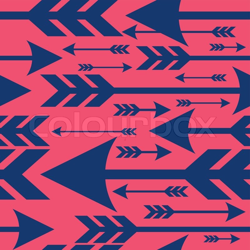 Seamless wallpaper of arrows | Stock vector | Colourbox