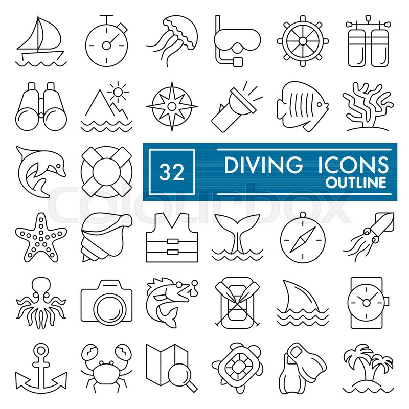 Diving Icon Vector