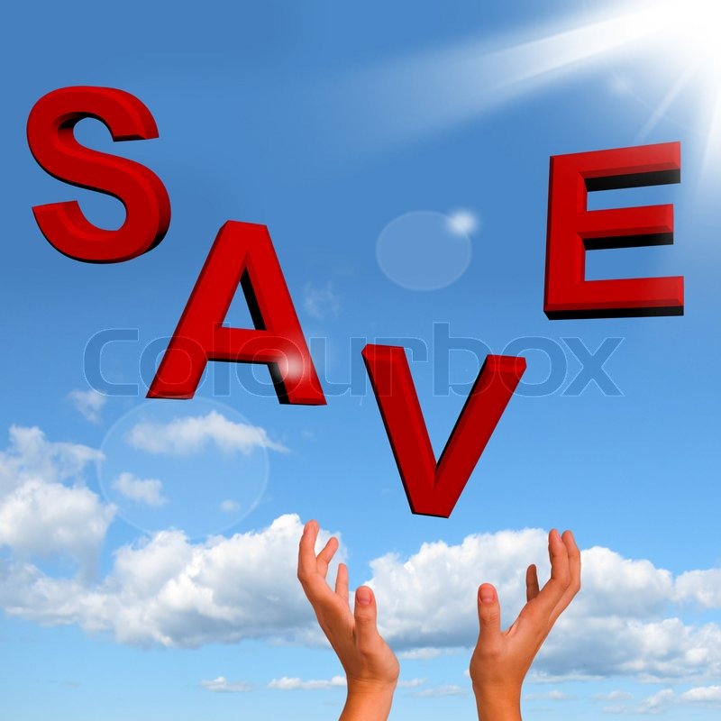 Catching Save Word As Symbol For ... | Stock image | Colourbox