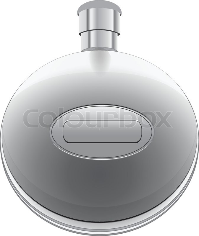 Flask for alcoholic beverages made ... | Stock vector | Colourbox
