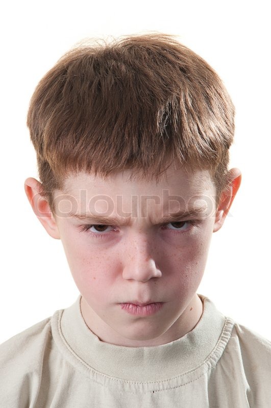 Cute Angry Kid