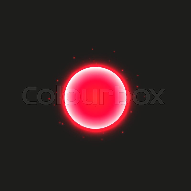 Red round frame. Shining circle ... | Stock vector | Colourbox