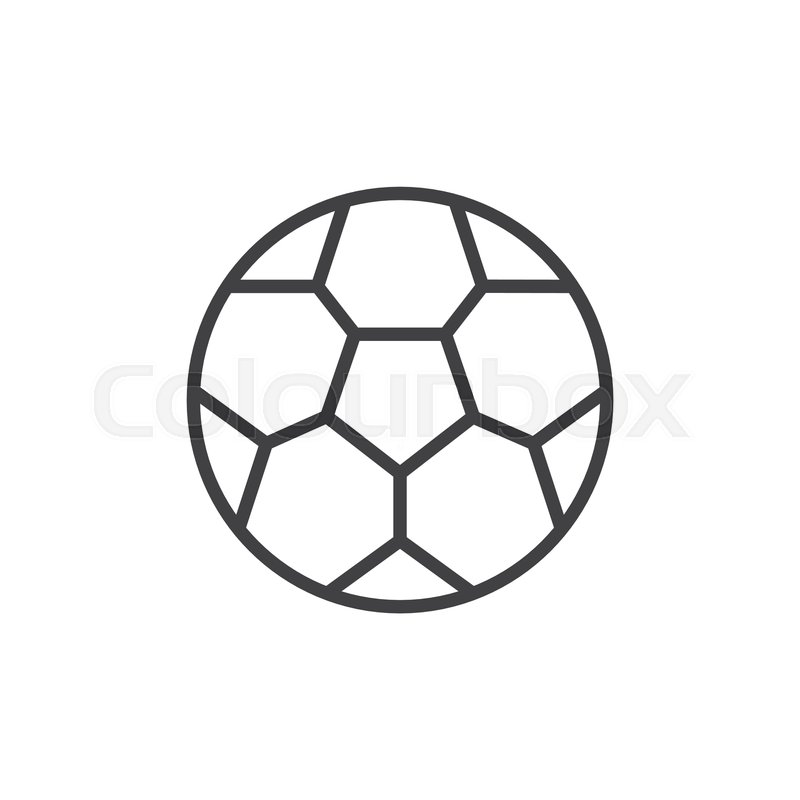 Soccer Ball Outline Vector
