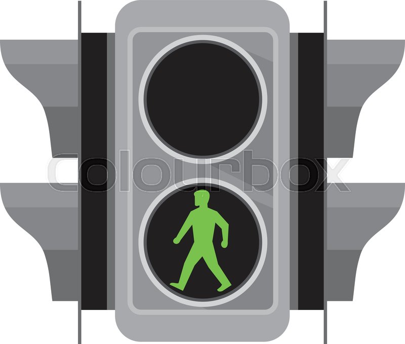 Green Man Traffic Light
