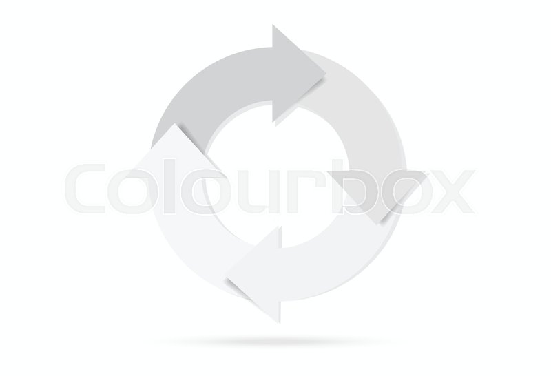 Gray color life cycle infographic ... | Stock vector | Colourbox