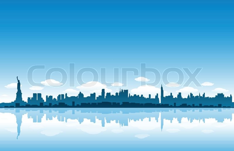 New york cityscape background | Stock vector | Colourbox