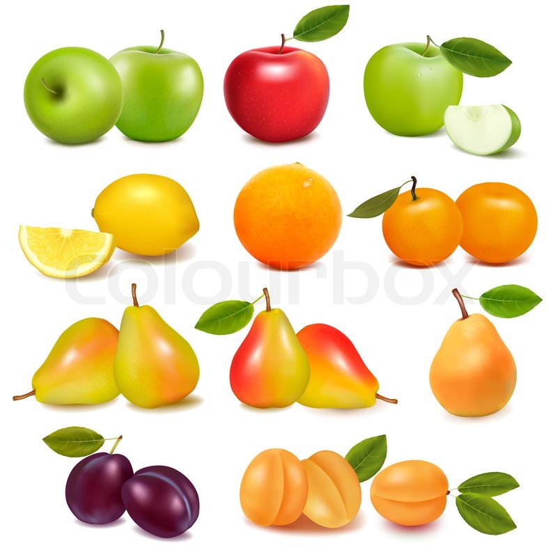 Big group of different fresh fruit | Stock image | Colourbox