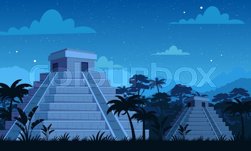 Vector illustration of ancient Mayan ... | Stock vector | Colourbox