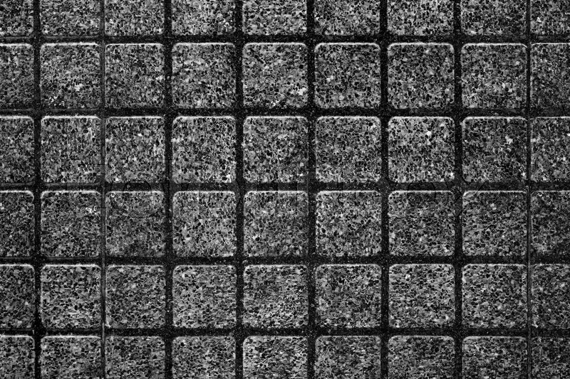 Outdoor black square stone block tile ... | Stock image | Colourbox