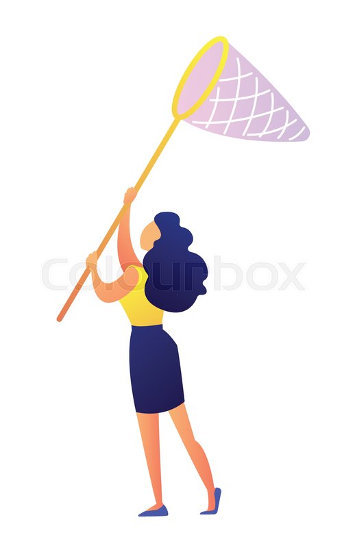 Butterfly Net Vector