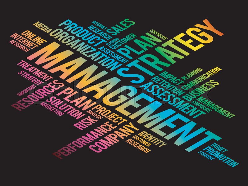MANAGEMENT word cloud collage, ... | Stock vector | Colourbox