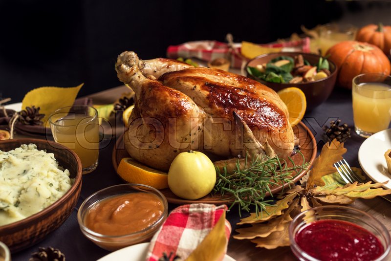 Thanksgiving Turkey Dinner with All the ... | Stock image | Colourbox