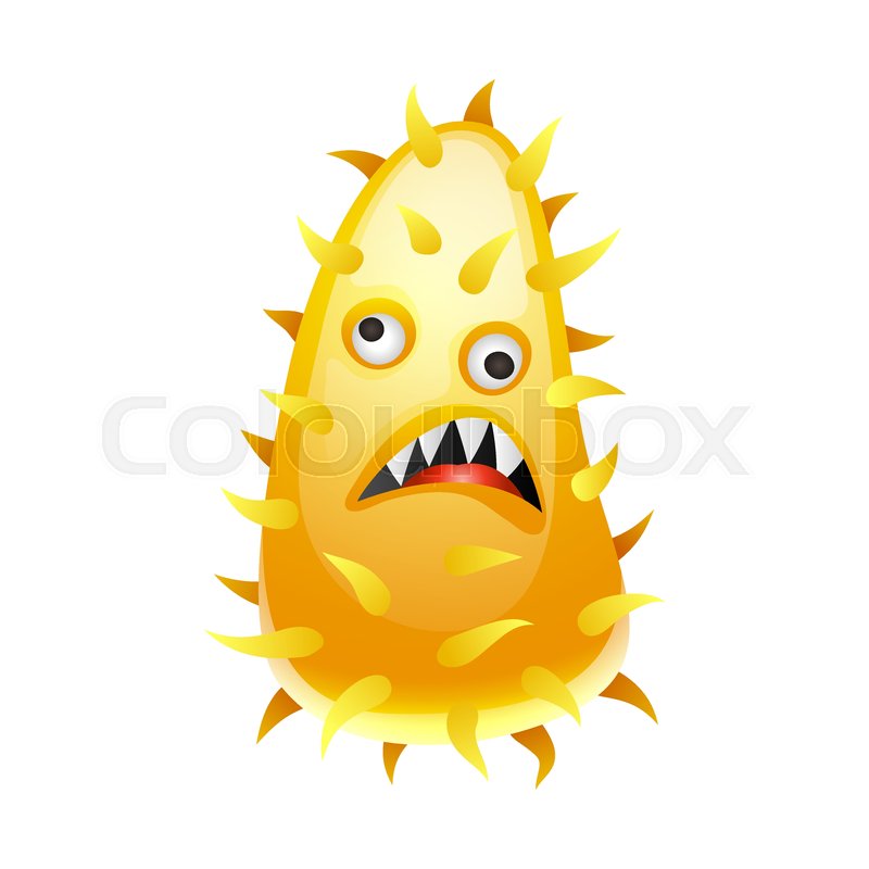 Rabies virus illustration. Little ... | Stock vector | Colourbox