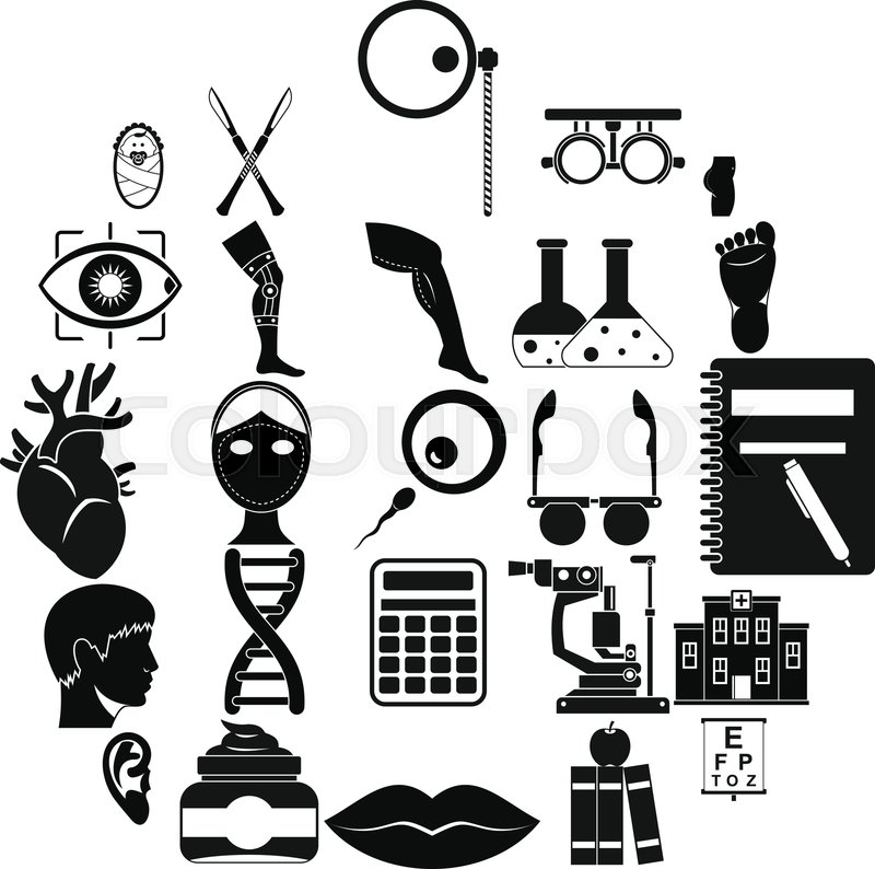 Assay icons set. Simple set of 25 ... | Stock vector | Colourbox