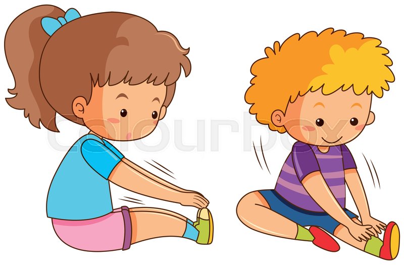 Stretch Boy Clip Art