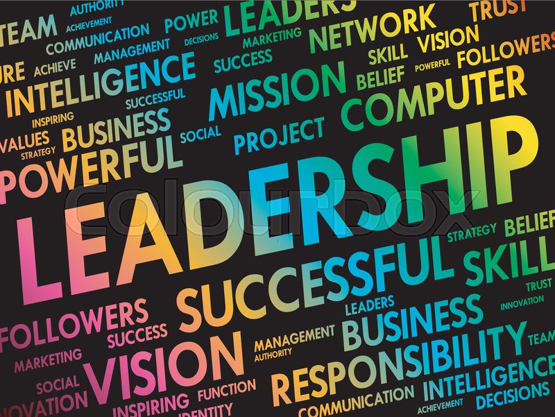 LEADERSHIP word cloud collage, ... | Stock vector | Colourbox