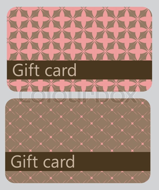 Abstract beautiful set of gift card ... | Stock vector | Colourbox