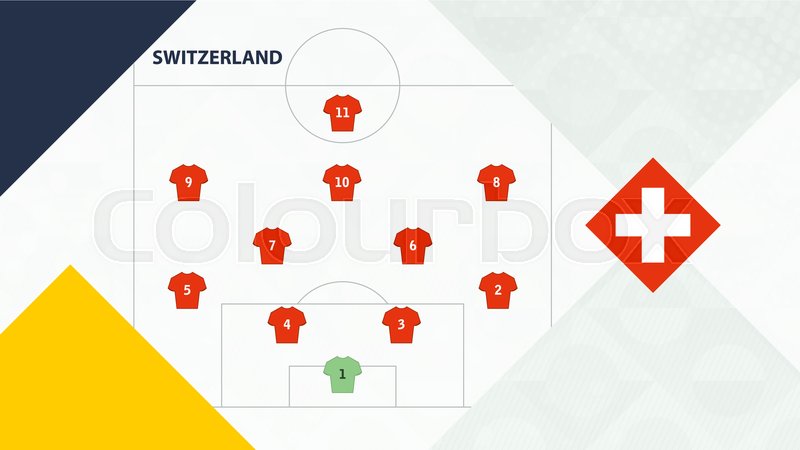Switzerland team preferred system ... | Stock vector | Colourbox