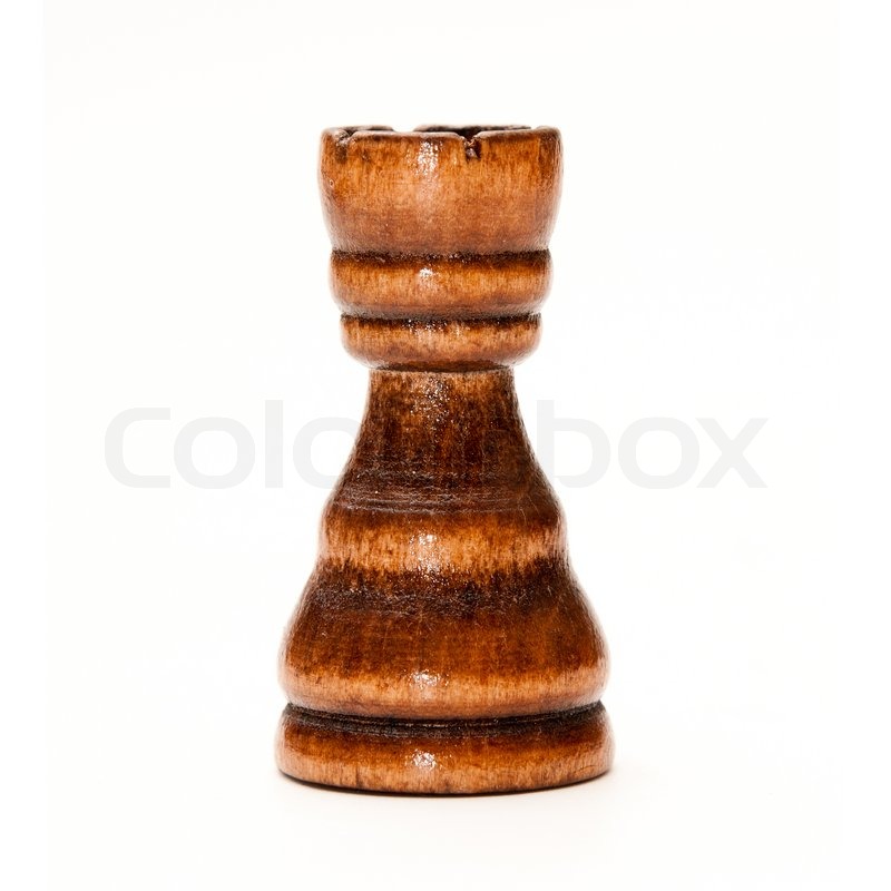 Black chess piece rook | Stock image | Colourbox