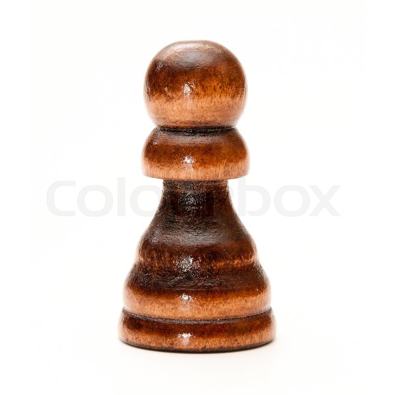 Schwarze Schachfigur Bauer | Stock Bild | Colourbox