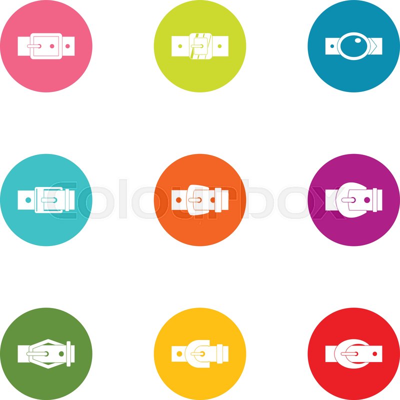 Gird icons set. Flat set of 9 gird ... | Stock vector | Colourbox