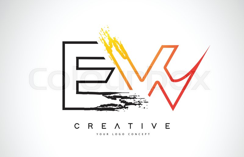 EW Creative Modern Logo Design Vetor ... | Stock vector | Colourbox
