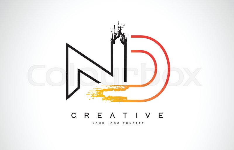 ND N D Creative Modern Logo Design ... | Stock vector | Colourbox