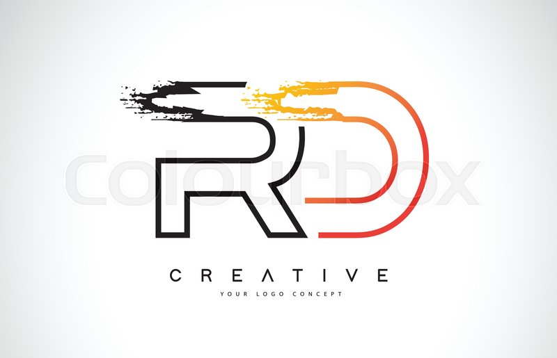 RD R D Creative Modern Logo Design ... | Stock vector | Colourbox