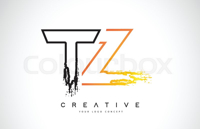 TZ Creative Modern Logo Design Vetor ... | Stock vector | Colourbox