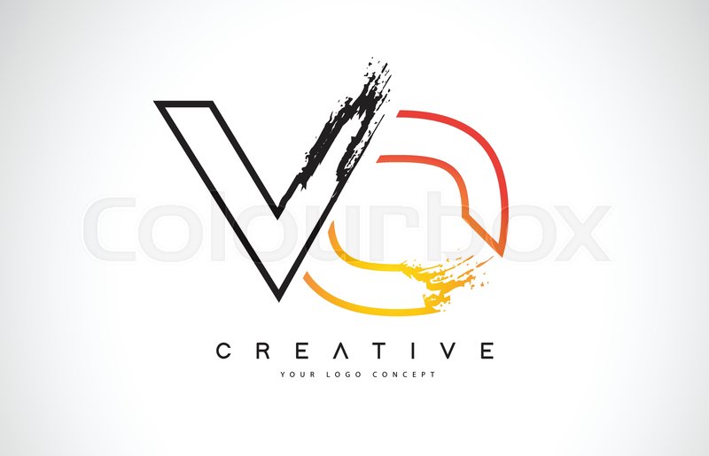 VO Creative Modern Logo Design Vetor ... | Stock vector | Colourbox