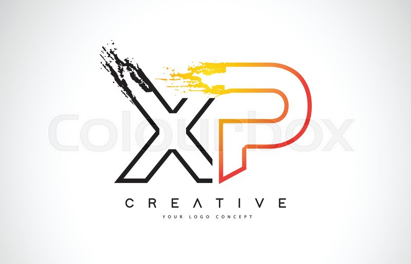 XP Creative Modern Logo Design Vetor ... | Stock vector | Colourbox