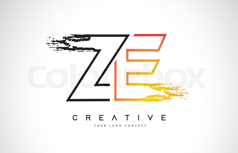 ZE Creative Modern Logo Design Vetor ... | Stock vector | Colourbox