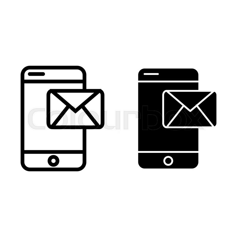 Cell Phone Email Icon