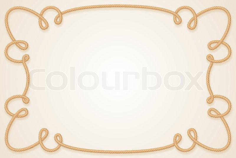 Rope Frame | Stock vector | Colourbox