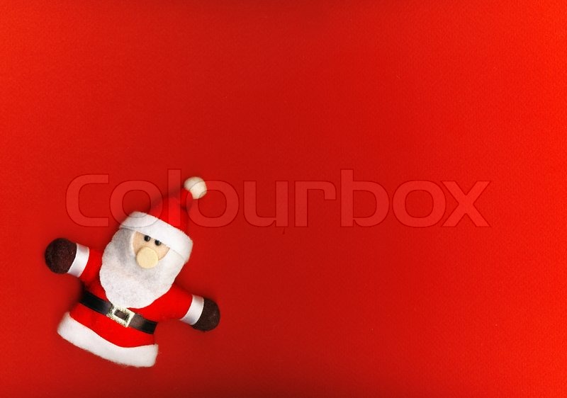 Santa Claus on the red background | Stock image | Colourbox