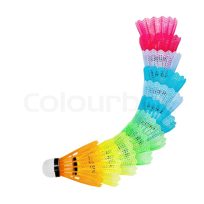 Color shuttlecocks | Stock image | Colourbox