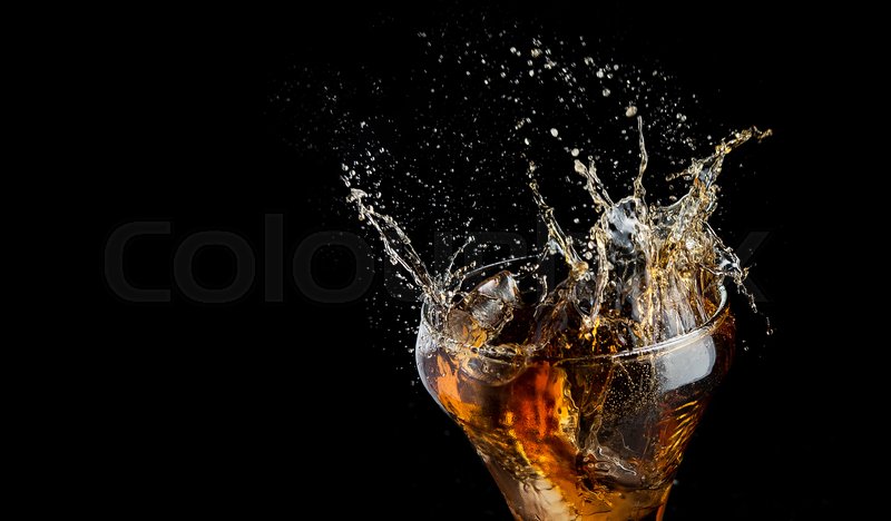Whisky Glass Splash