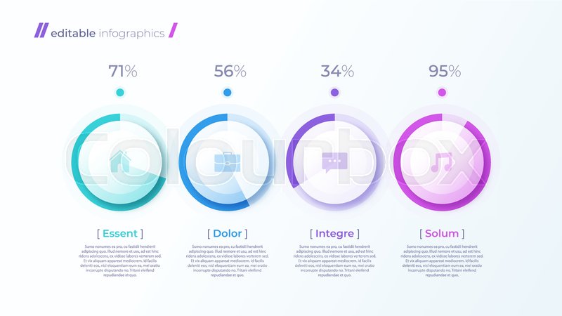 Infographic Template Percentage