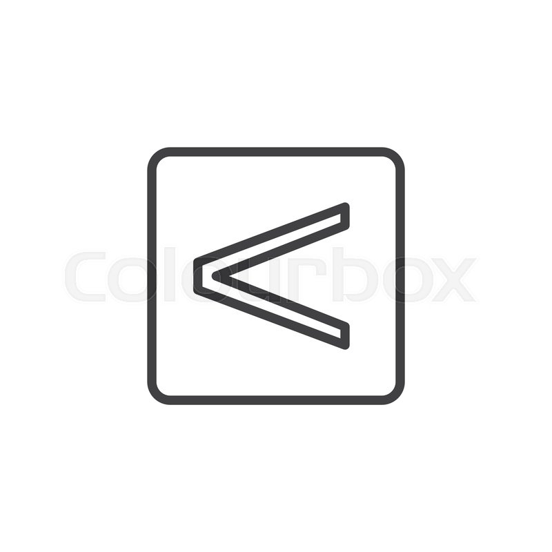 Less Than Symbol Icon