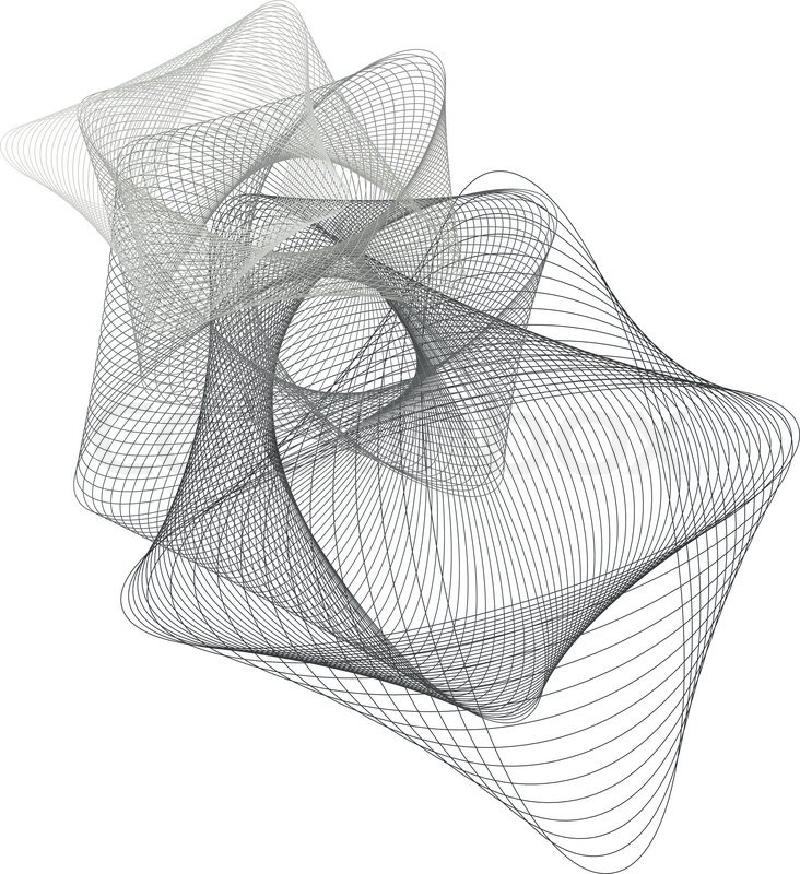 Vector illustration of abstract lined ... | Stock vector | Colourbox