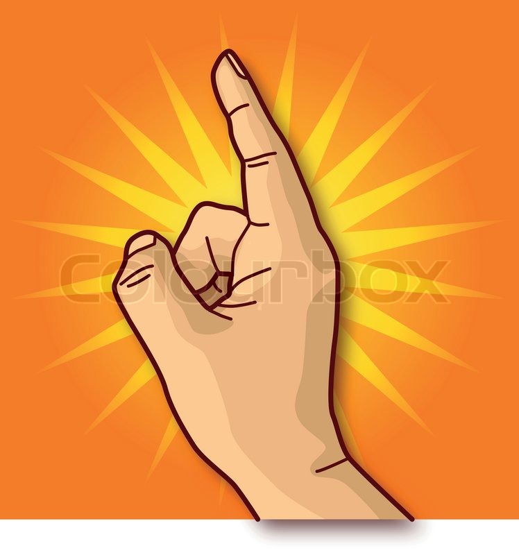 Zeigefinger | Stock-Vektor | Colourbox