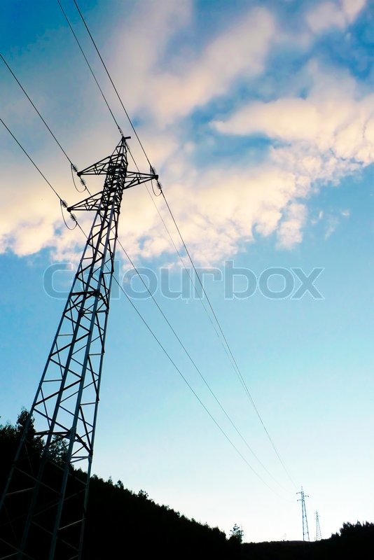 Powerline | Stock image | Colourbox